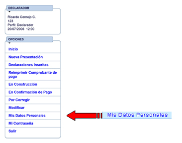 ¿ Cómo Modificar la Información del Declarador
